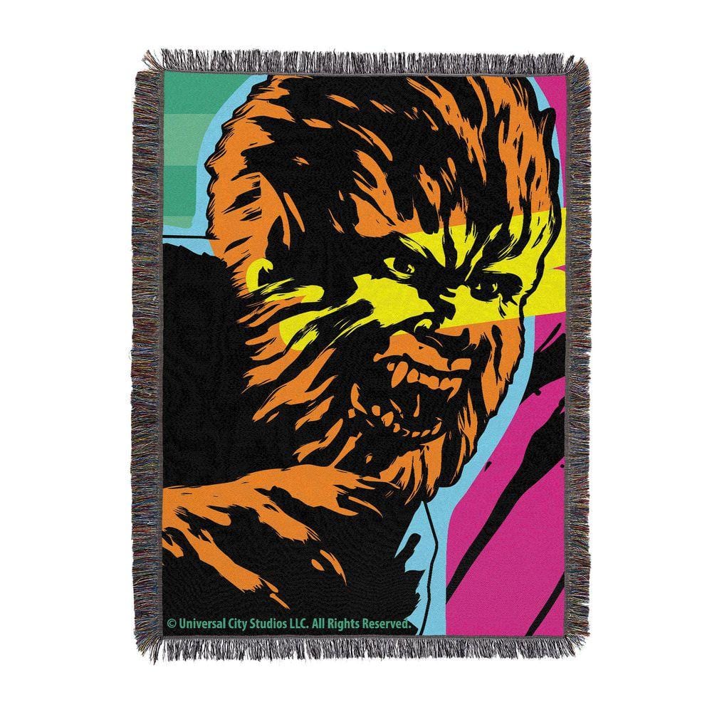 THE NORTHWEST GROUP Universal Monsters Icon Wolfman Tapestry Throw 48 x ...