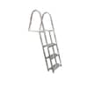 Multinautic 3-Step Angled Wide 5-1/2 in. Aluminum Dock Ladder 15520 ...