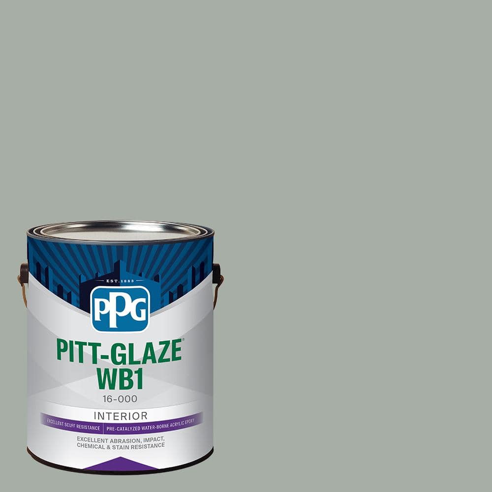 Pitt-Glaze 1 gal. PPG1033-4 Light Drizzle Semi-Gloss Waterborne 1-Part ...