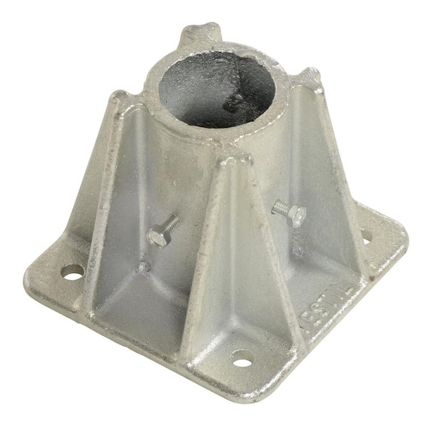 Vestil 5x5x4 in. Cast Steel Single Socket Safety Railing Base VDKR-P101 ...