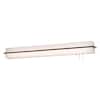 AFX Apex 50 in. 68-Watt Integrated LED Expresso/Linen White Overbed ...