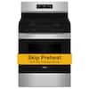 Whirlpool 30 in. 4 Burners Freestanding Gas Range in Stainless Steel ...