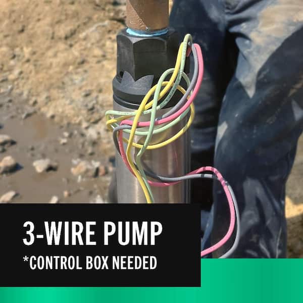 Everbilt 1-1/2 HP Submersible 3-Wire Well Pump HDSUB15-103 - The Home Depot