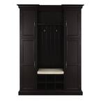 Home Decorators Collection Royce Solid Black 60" W Hall Tree 7474210200