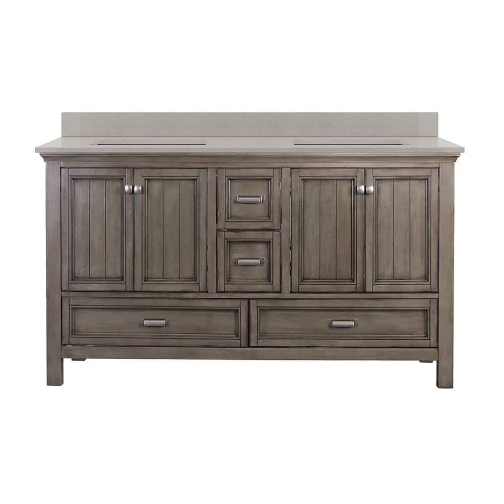 Foremost Brantley 61 in. W x 22 in. D x 34.75 in. H Bath Vanity Side ...
