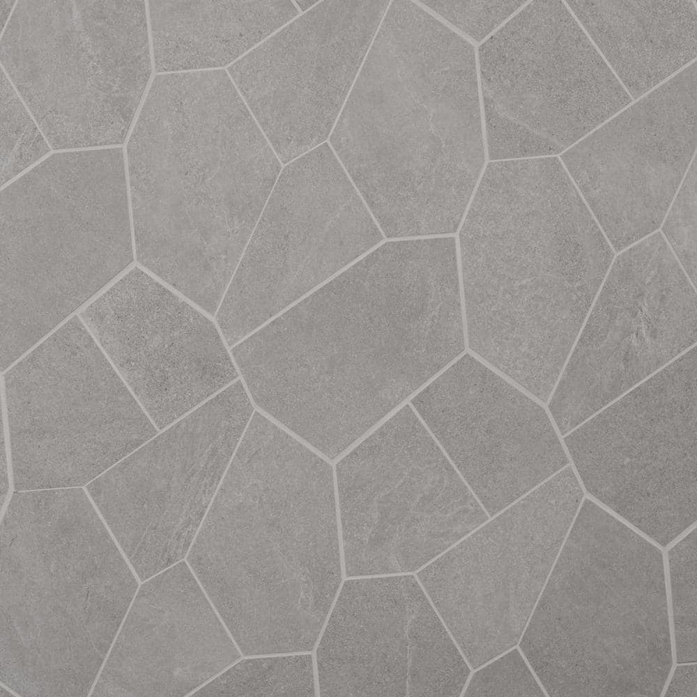 Ivy Hill Tile Monolith Silver Gray 11.81 in. x 19.68 in. Organic Matte ...