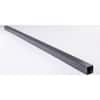 Slipfence 3 in. x 3 in. x 12 ft. 4 in. Black Powder Coated Aluminum ...