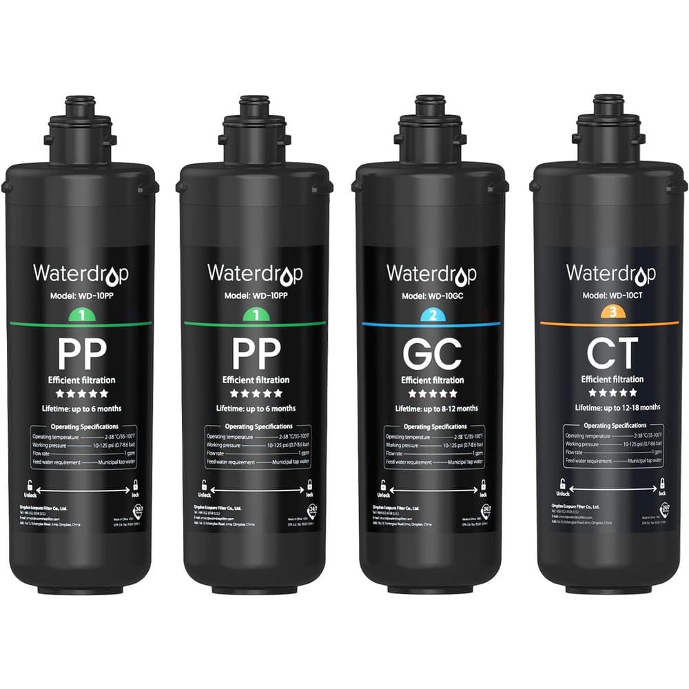 Waterdrop 3-Stage Replacement Water Filter, Replacement for WD TSA and ...