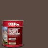 BEHR 1 gal. #SC-105 Padre Brown Satin Interior/Exterior Masonry, Stucco ...