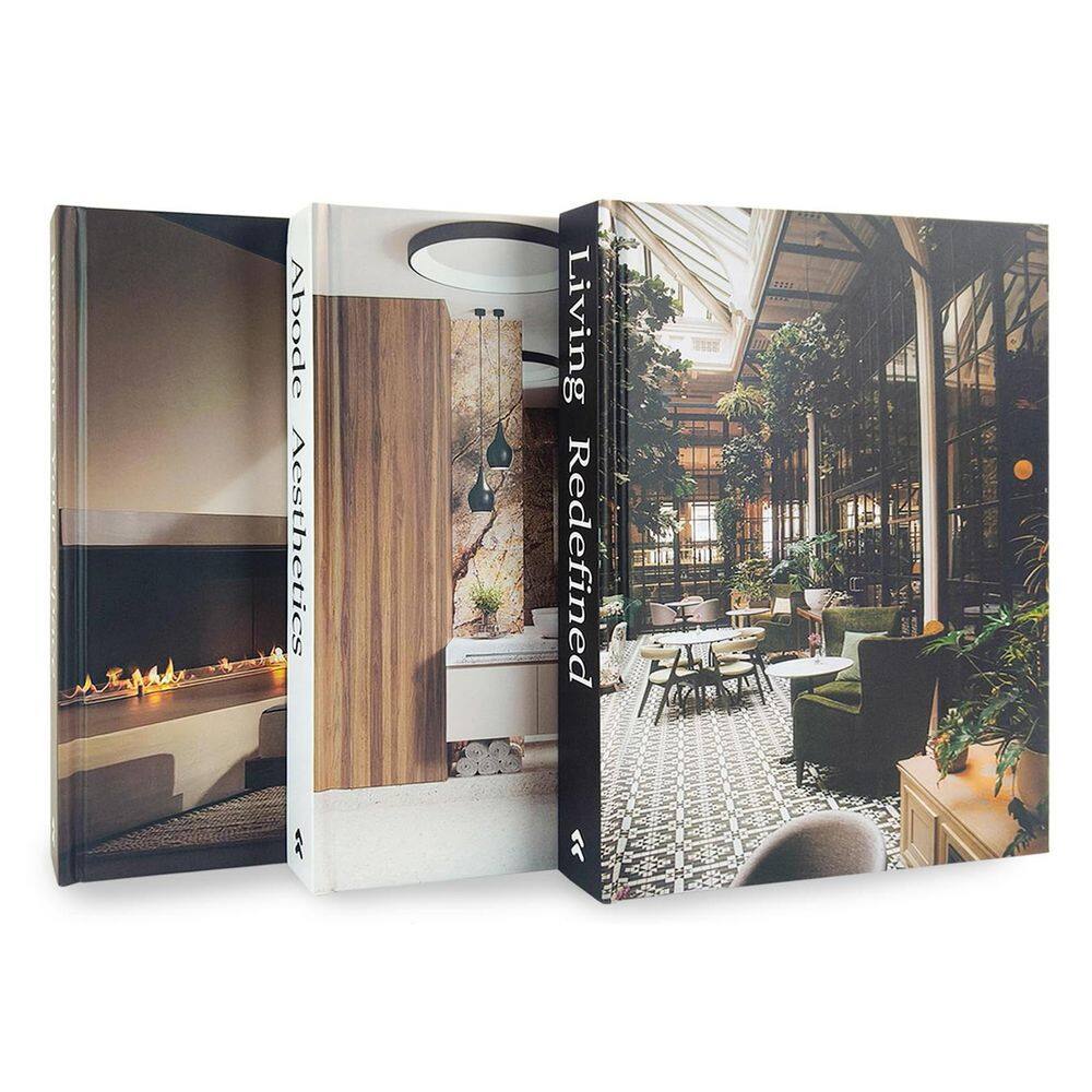 Multi-Colored Decorative Faux Books with Real Blank Pages, Coffee Table ...