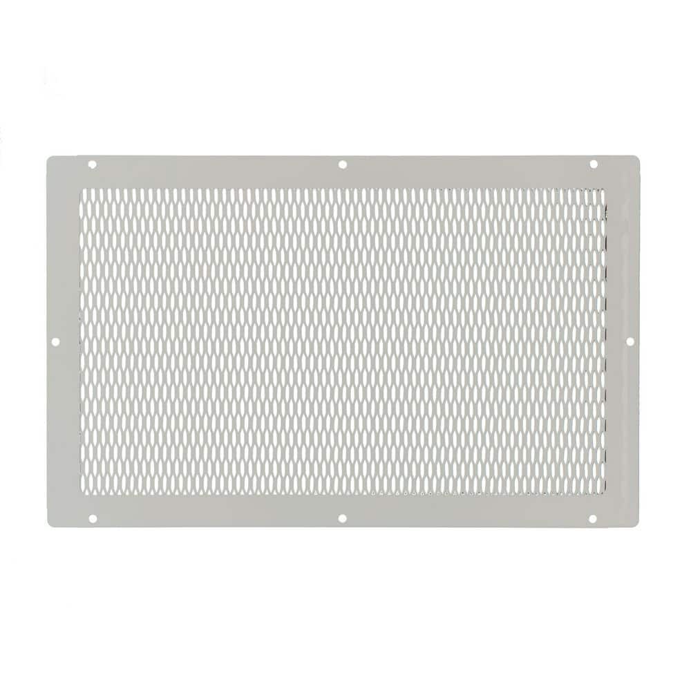 HY-C 12.25 in. x 19.5 in. Grey XL Steel Foundation Crawl Space Vent ...