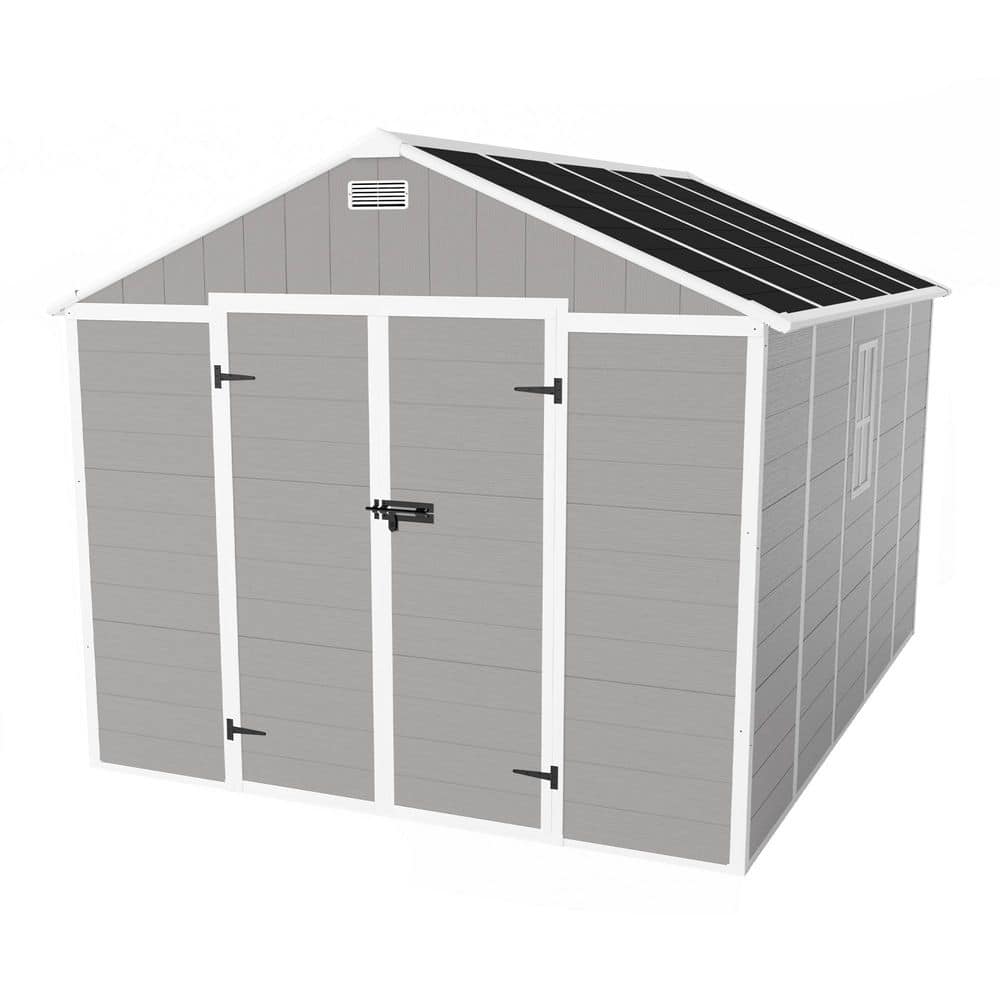 Zeus & Ruta 8 ft. W x 8 ft. D Resin Shed with Strong Structure and ...