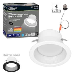 Commercial Electric 5 in/6 in. Deep Baffle Retrofit with Extra Black ...