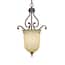 Millennium Lighting Rubbed Bronze Pendant with Turinian Scavo Glass ...