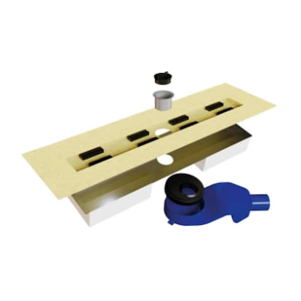 DURAL Myvario-Line 0.24 in. W x 3.28 in. L Design grate drain channel ...