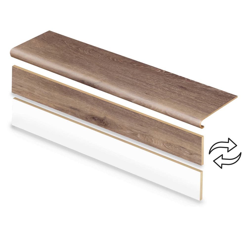 Cap A Tread Tanned Walters Oak 47 in. L x 12.15 in. W x 42.92 mm T ...