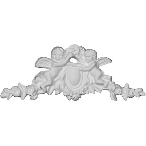 Ekena Millwork 1/2 in. x 6-1/2 in. x 2-5/8 in. Polyurethane Angel Onlay ...