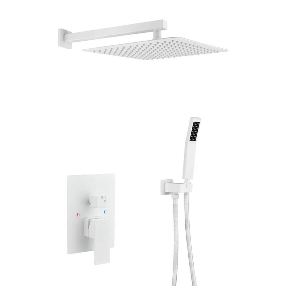 GIVING TREE Single-Handle 2-Spray Wall Mount Shower Head with Hand ...