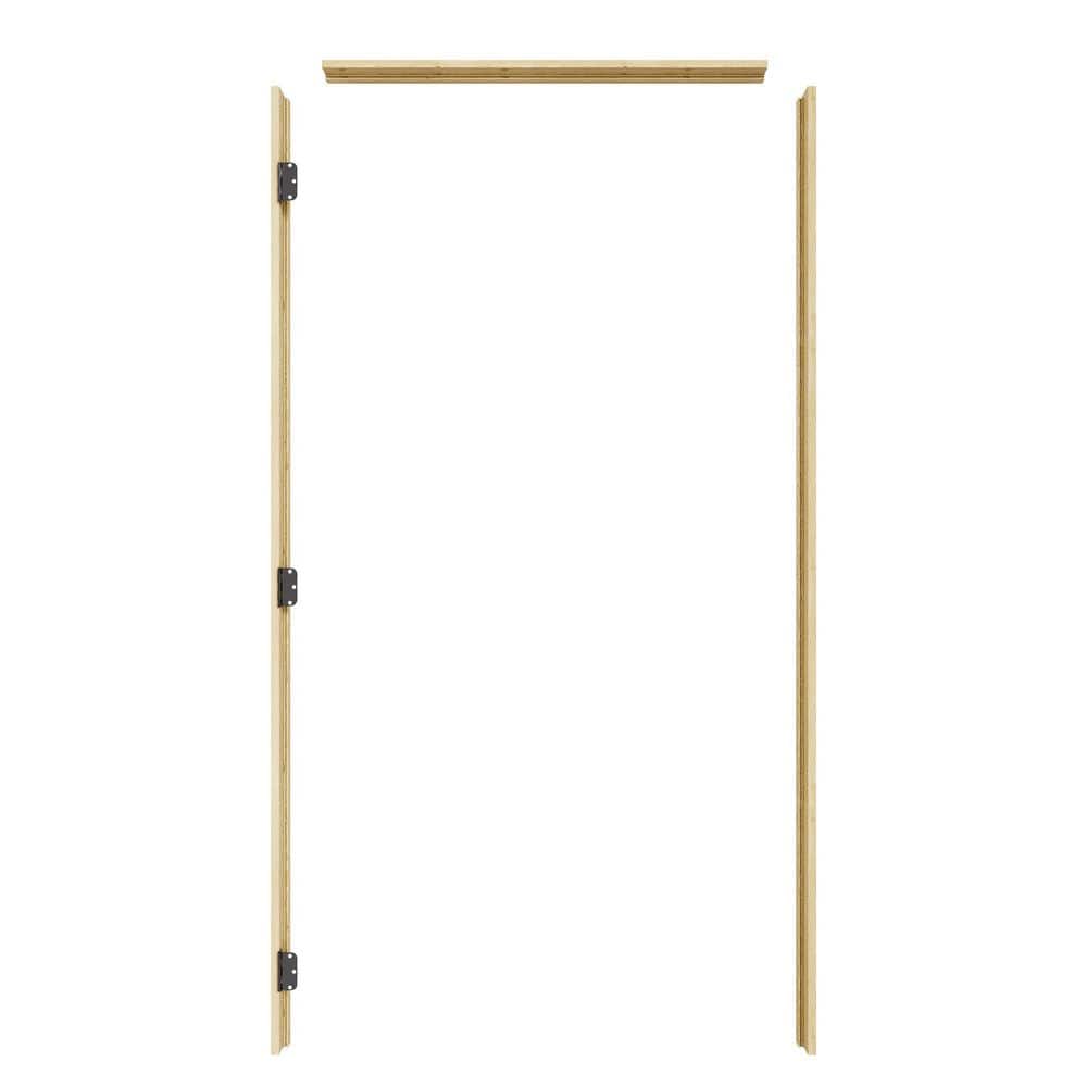 ARK DESIGN 36 in. x 80 in. Unfinished Pine Wood Knock Down Door Frame 3 ...