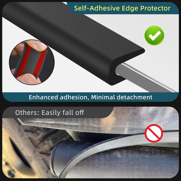 Justincity 20 in. x 0.5 in. x 1 in. Easy to Install, Flexible, Durable ...