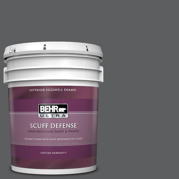 BEHR ULTRA 5 gal. #N500-6 Graphic Charcoal Extra Durable Eggshell ... BEHR ULTRA 5 gal. #N500-6 Graphic Charcoal Extra Durable Eggshell ...
