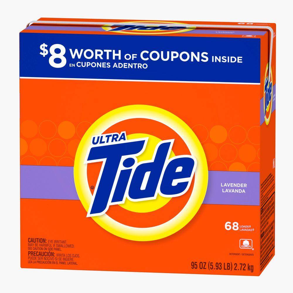 Tide 95 oz. Lavender Powder Laundry Detergent (68 Load) 003700084993 ...