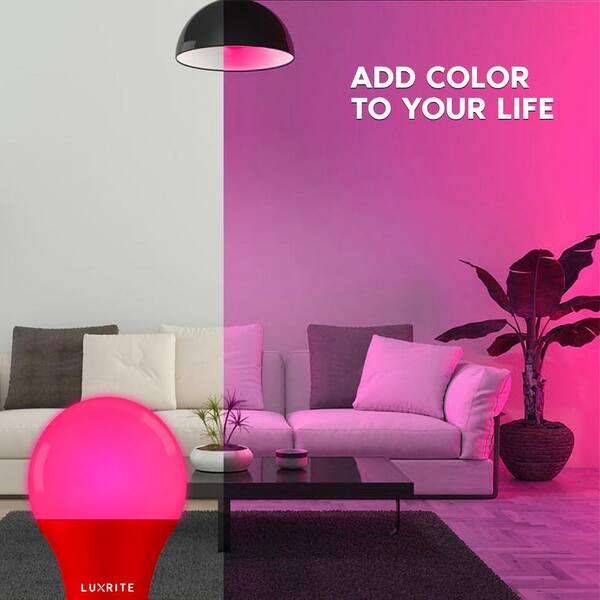 Pink Light Bulb Room