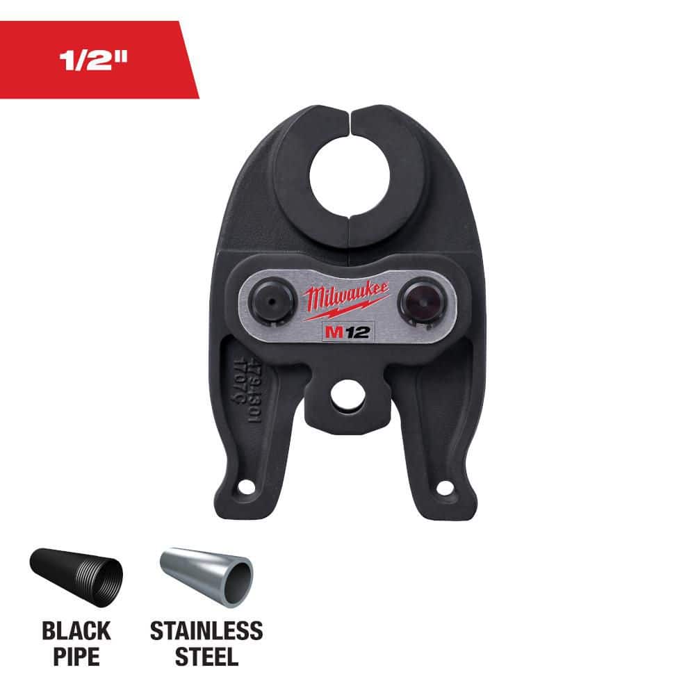 Reviews for Milwaukee 1/2 in. IPS Black Iron Pipe/Steel Press Tool Jaw ...