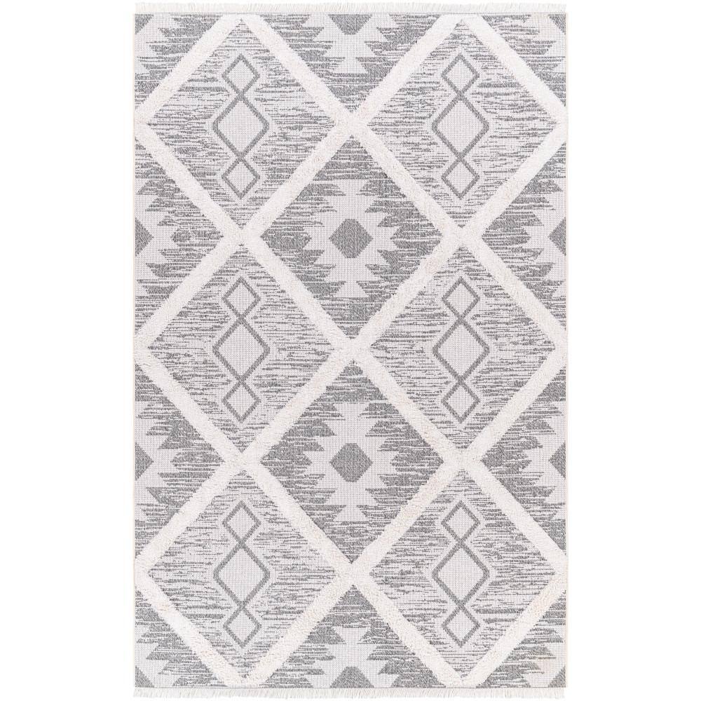 Artistic Weavers Morocotton Light Gray 5 ft. x 7 ft. Diamond Indoor ...