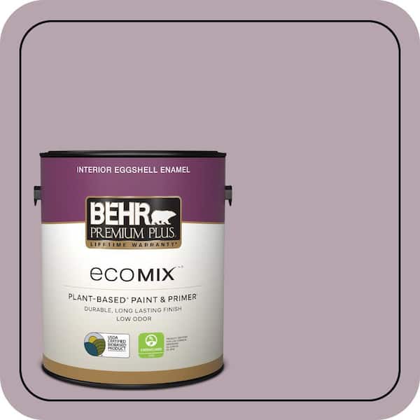BEHR PREMIUM PLUS 1 gal. #690F-4 Midsummer Dream Eggshell Enamel EcoMix ...