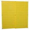 Wall Control 32 in. x 32 in. Overall Size Yellow Metal Pegboard Pack ...