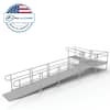 EZ-ACCESS PATHWAY 26 ft. L-Shaped Aluminum Wheelchair Ramp Kit w/Solid ...