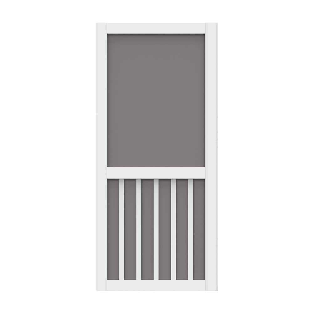 Reviews for Screen Tight 36 in. x 80 in. Solid Vinyl White Screen Door ...