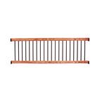 36 in. x 96 in. Wild Hog Black Metal Railing Panel HOGRBP638 - The Home ...