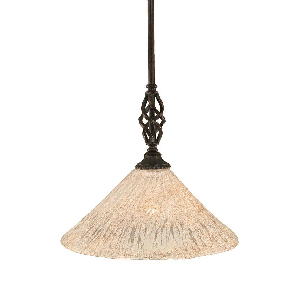 Filament Design 1-Light Dark Granite Shaded Pendant Light CLI-TL5008183 ...