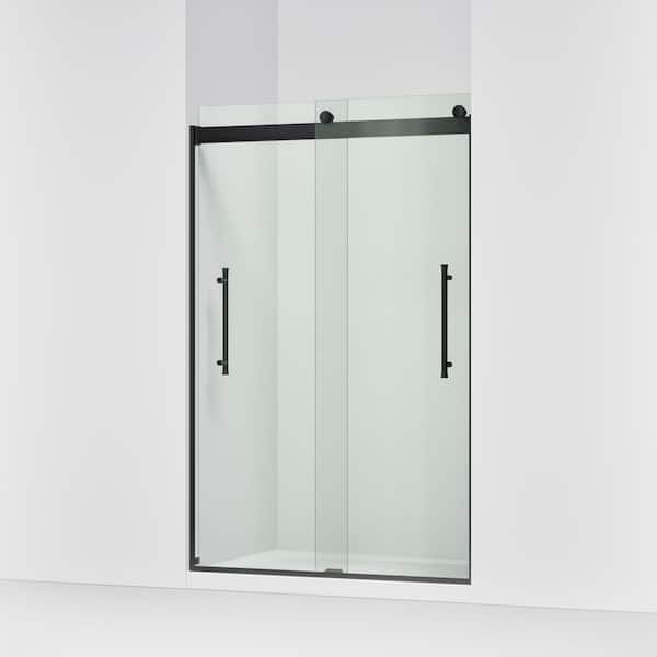 KOHLER Elmbrook 55-60 in. W x 74 in. H Sliding Frameless Shower Door in ...