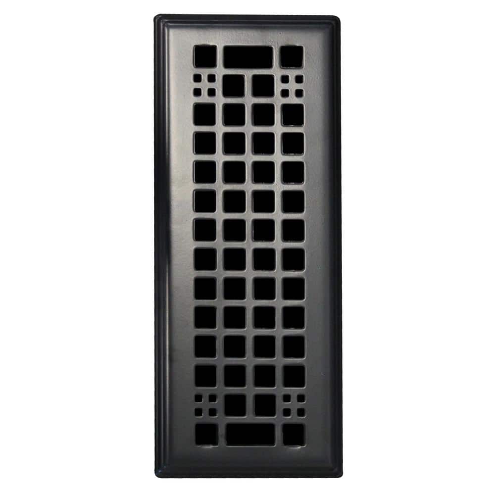Modern Homes 3 in. x 10 in. Egg Crate Floor Register Black 3-Pack 18214 ...