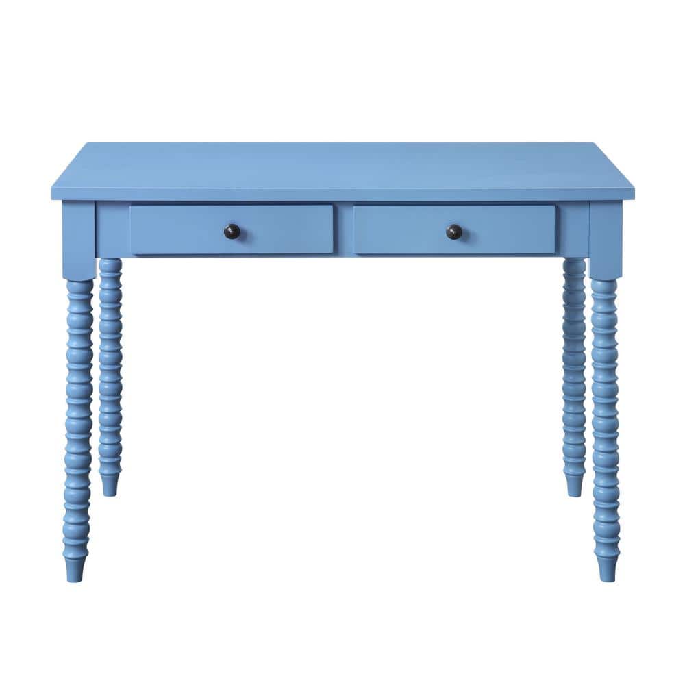 Acme Furniture Altmar 42 in. Rectangular Blue Finish Writing Desk 93009 ...