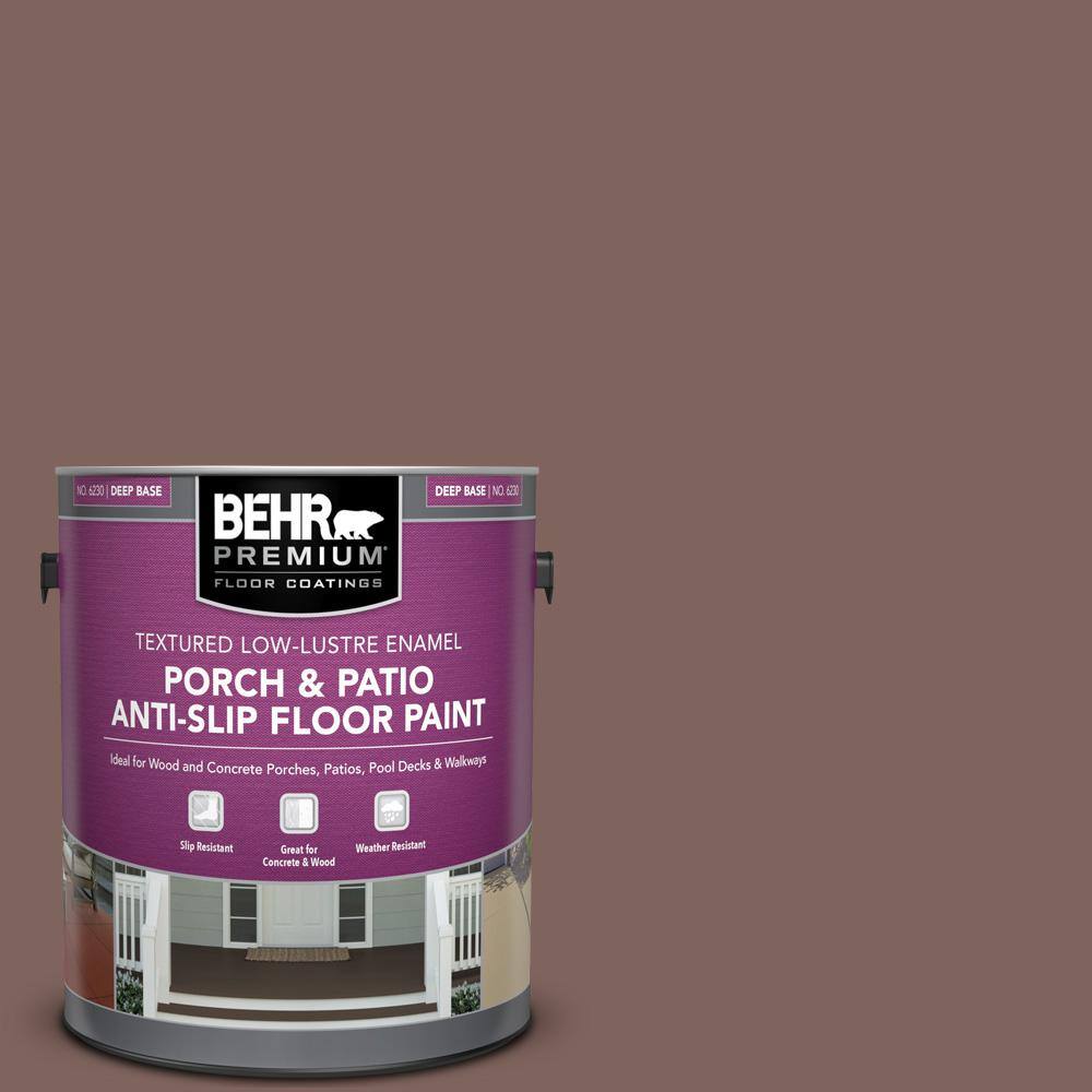 BEHR PREMIUM 1 gal. #N130-6 River Rocks Textured Low-Lustre Enamel ...
