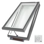 VELUX 30-1/16 x 54-7/16 in. Solar Powered Fresh Air Venting Deck-Mount Skylight with Laminated ...