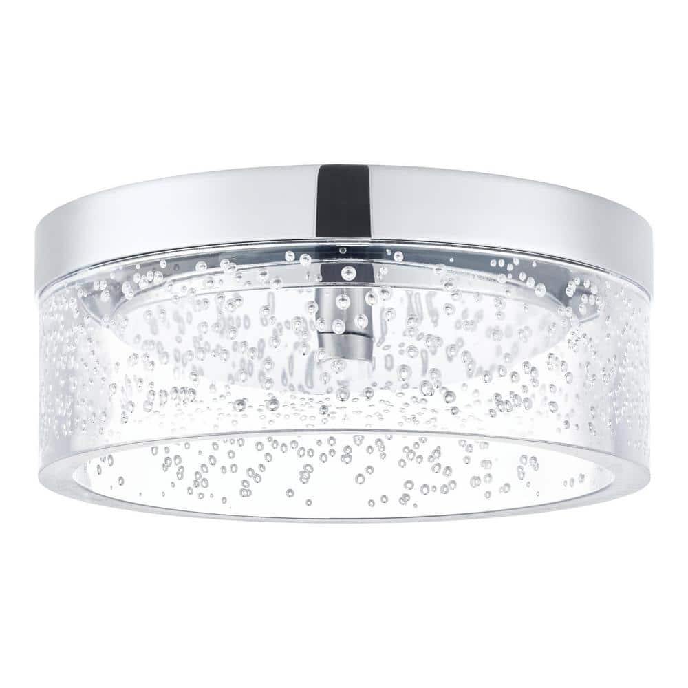 Home Decorators Collection Kipling 7.87 in. 1-Light Chrome LED ...