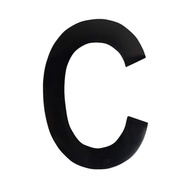 Reviews for Architectural Mailboxes 4 in. Black Floating House Letter C ...