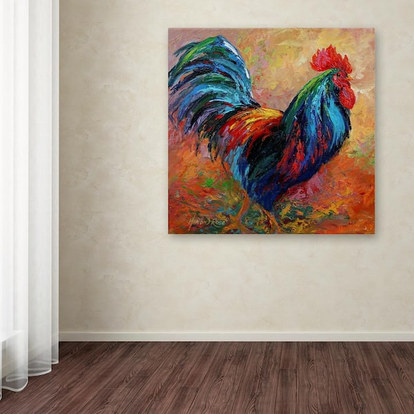 Abstract Rooster Painting