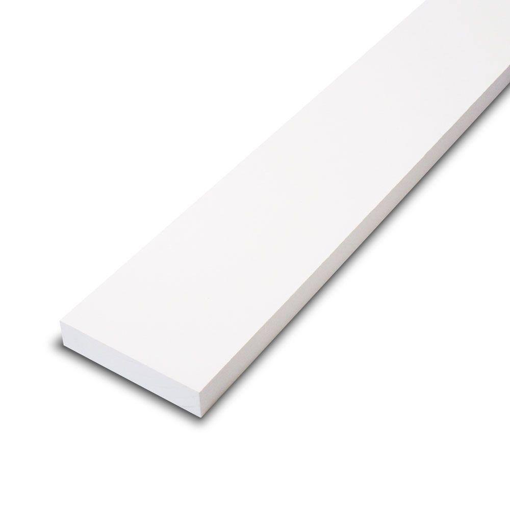 Trim Board Primed Finger-Joint (Common: 1 in. x 4 in. x 8 ft.; Actual ...