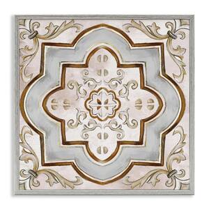 Stupell Industries Traditional Symmetrical Tile by Eli Jones White ...