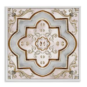 Traditional Symmetrical Tile by Eli Jones White Framed Abstract Giclee ...