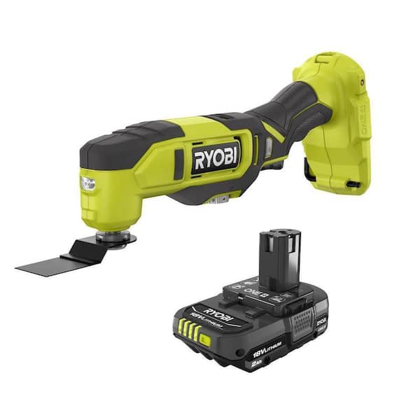 RYOBI ONE+ 18V Cordless Multi-Tool with ONE+ 18V 2.0 Ah Lithium-Ion ...
