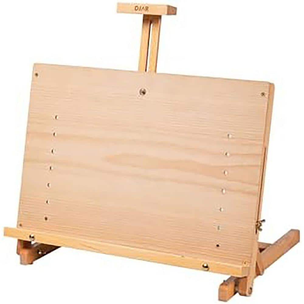 Adjustable Beechwood Tabletop Easel Desktop Sketching Painting Board ...