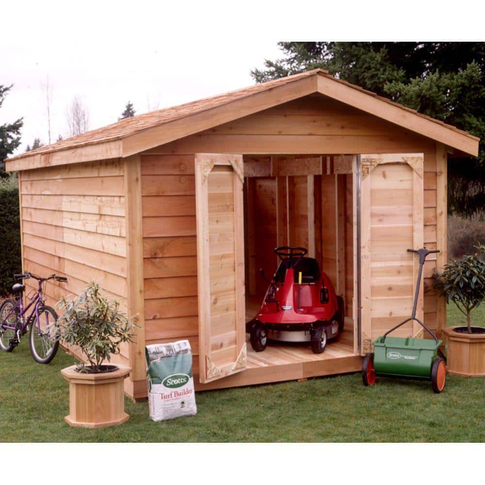 Star Lumber 8 ft. x 12 ft. Cedar Storage Shed YS812A - The Home Depot