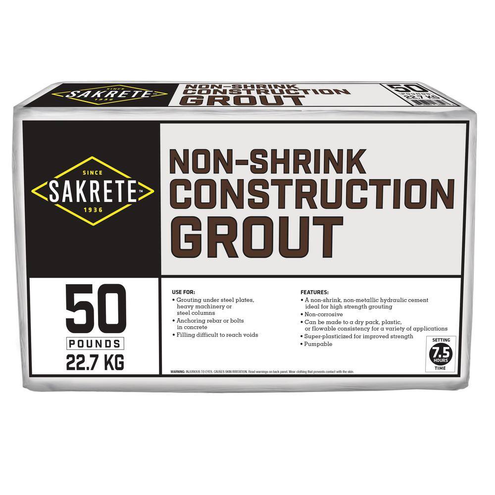 Have a question about SAKRETE 50 lb. Non-Shrink Construction Grout ...